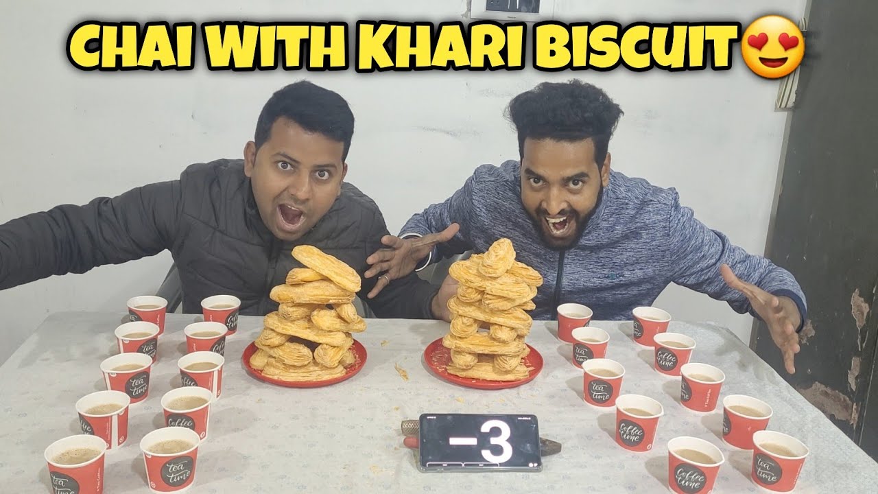 Chai Challenge | Chai With Khari Biscuit Challenge | Food Challenge ...