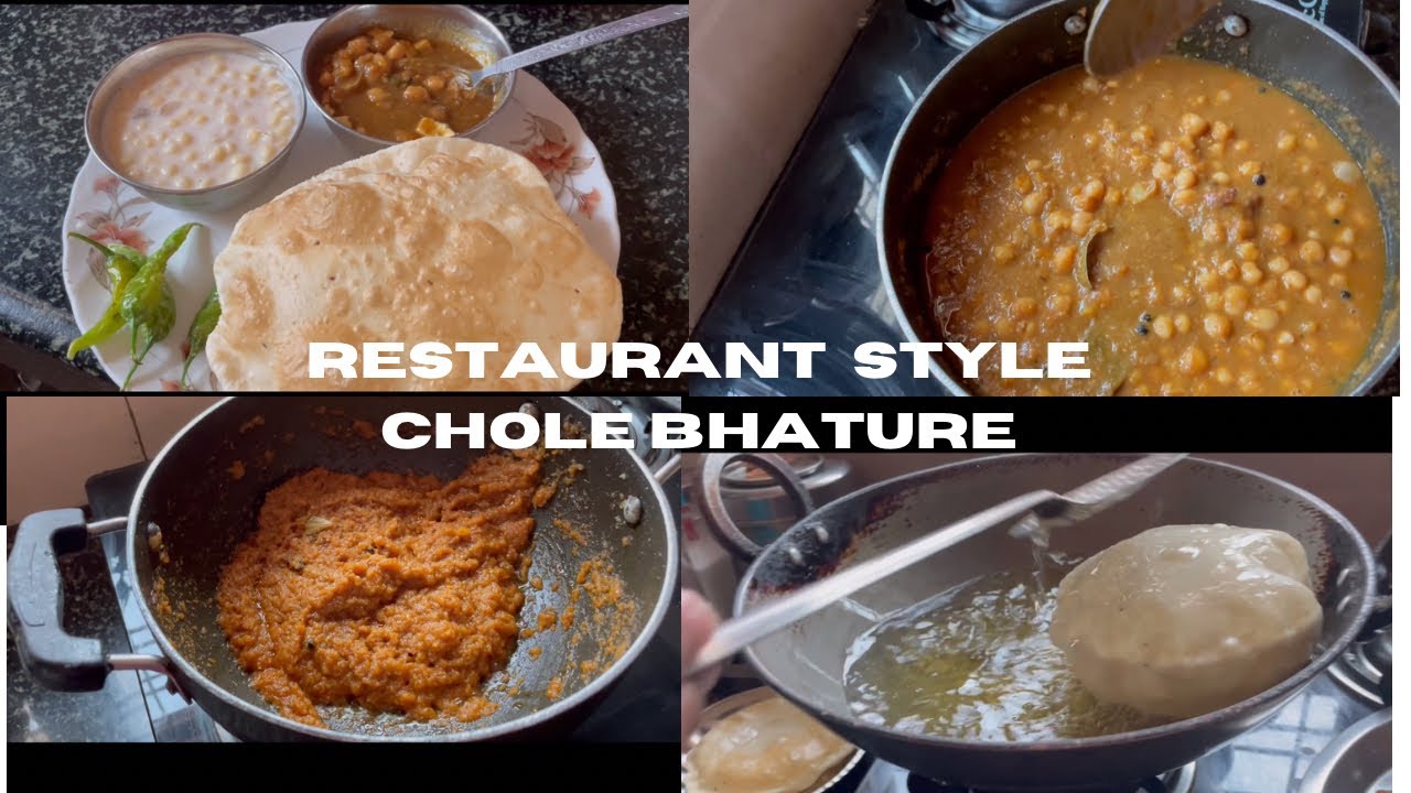 Resturant style chole bhature at home || chole bhature recipe ...