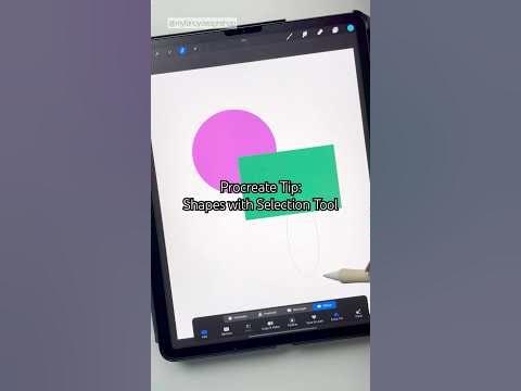 Procreate Tip: Using the Selection Tool for Quick Shapes #shorts #procreate #procreatetutorial # ...