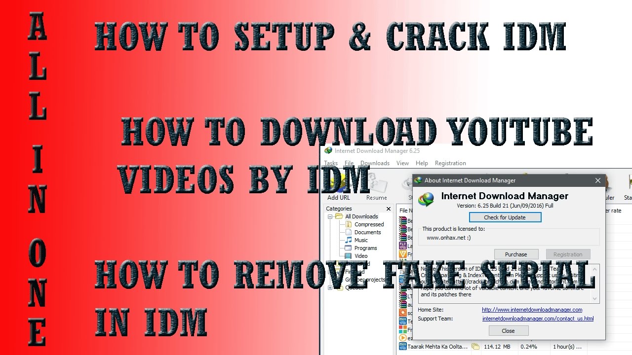 HOW TO SETUP AND CRACK INTERNET DOWNLOAD MANAGER (IDM) - YouTube