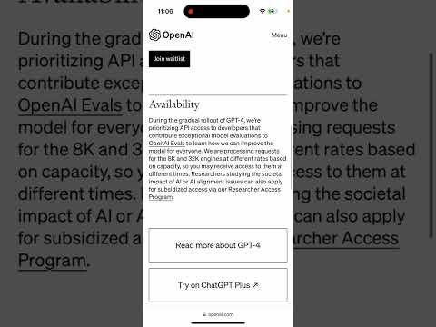 Chat GPT-4 API - how to sign up for a waitlist?