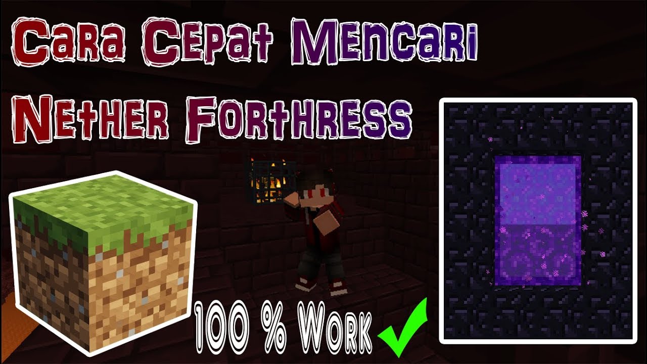Cara Cepat Mencari Nether Fortress ~ Minecraft Tutorial - YouTube