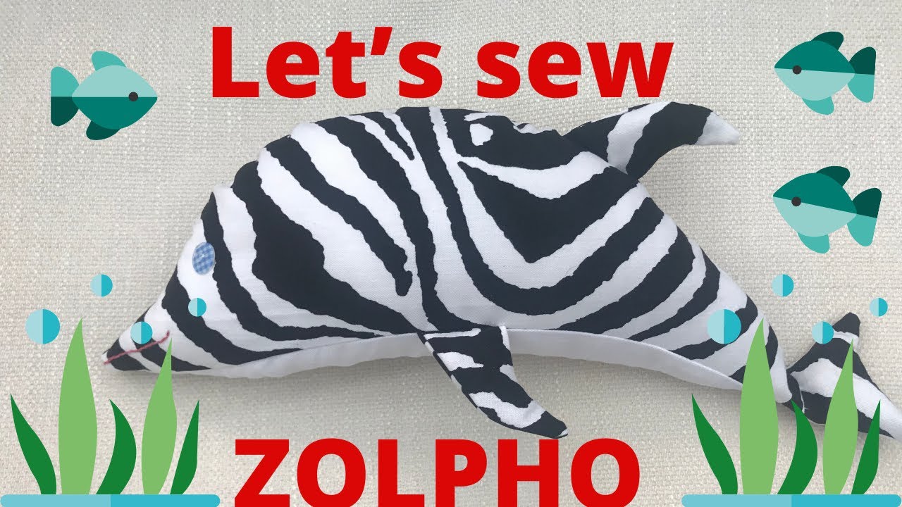Zolpho (Zebra dolphin) stuffed toy - YouTube