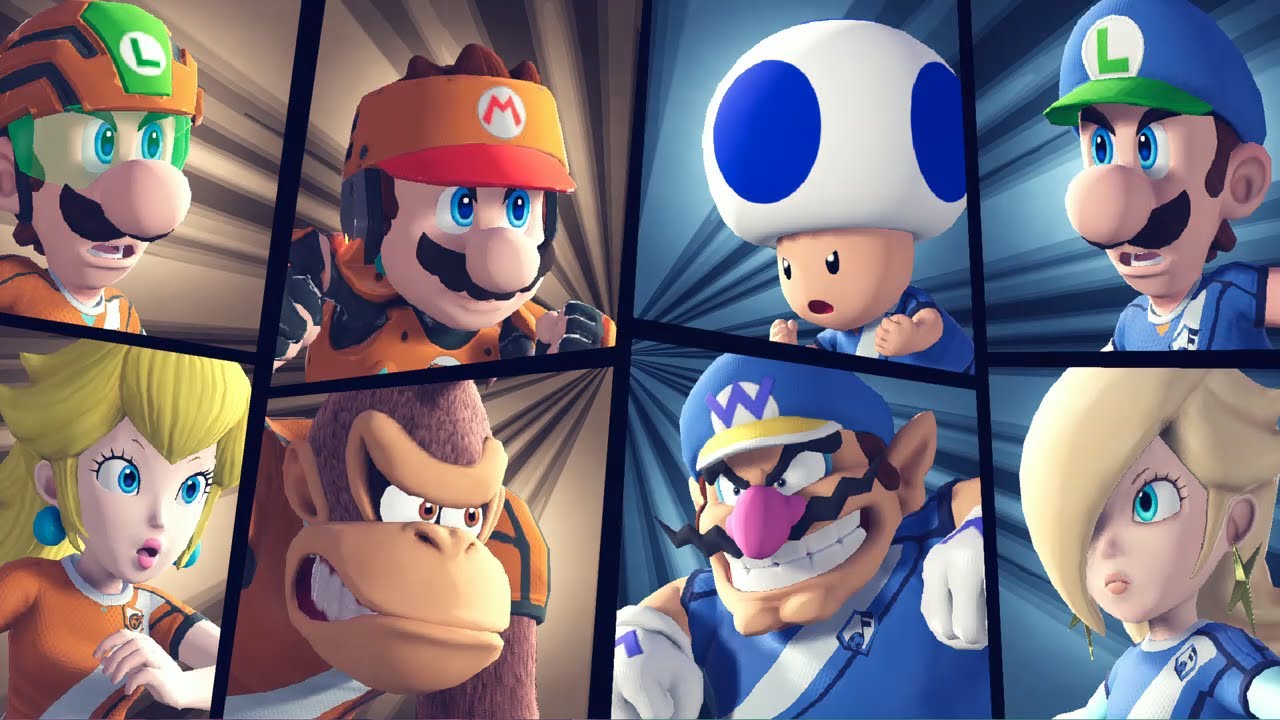 Mario Strikers Battle League Chain Cup # 79 Comets Mario , Luigi ...