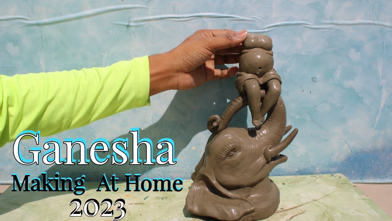 Ganesha Making || Eco Friendly Ganesha Making || Ganesha Making with ...