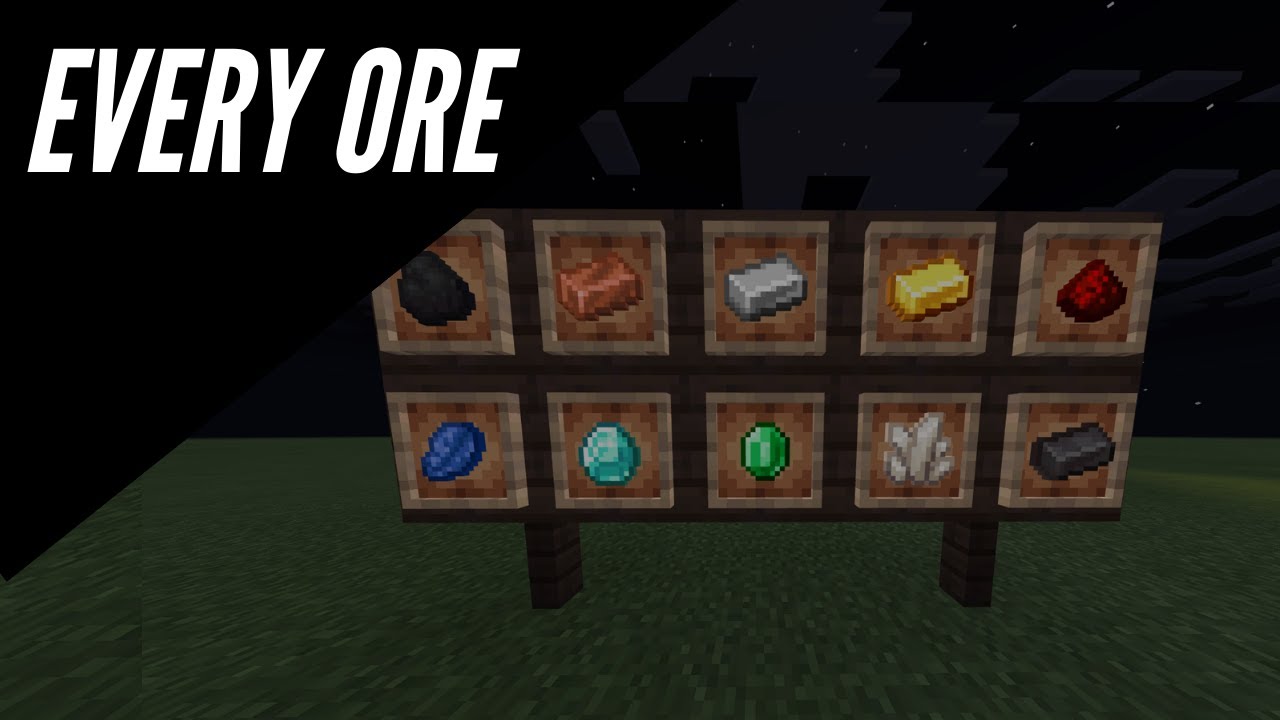Every Ore in Minecraft - YouTube