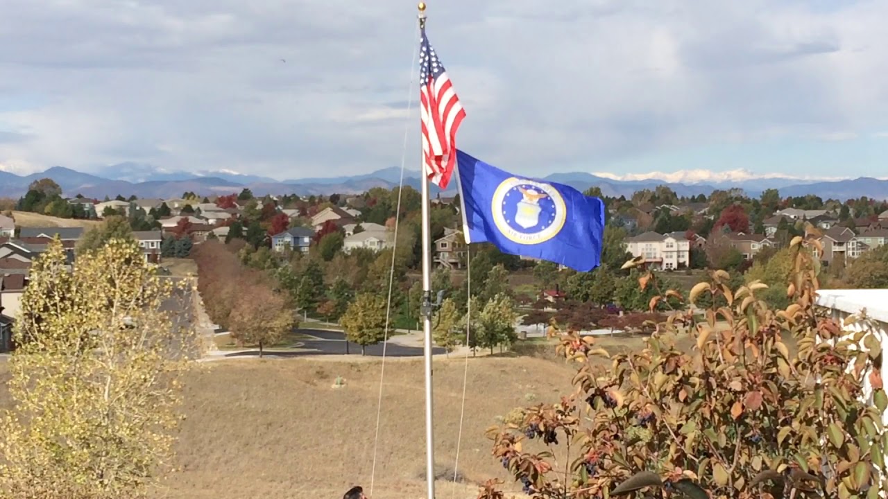 October 17 reveille with Air Force flag - YouTube
