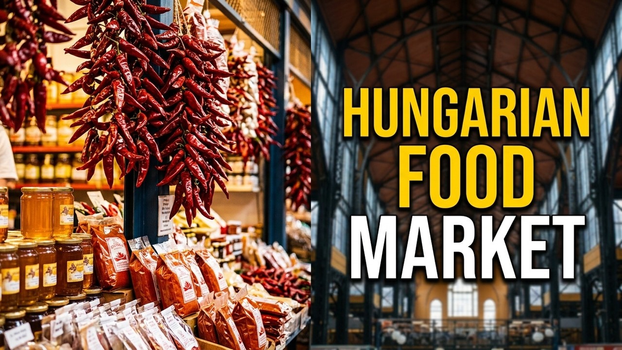Inside Budapest Great Market Hall 🇭🇺 | Hungarian Food Market Walking ...