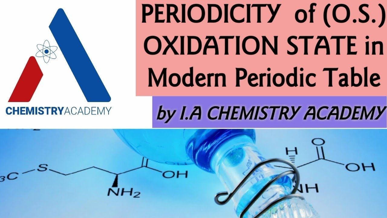 Oxidation State (O.S.) and Its Trend in Periodic Table |Periodicity in ...