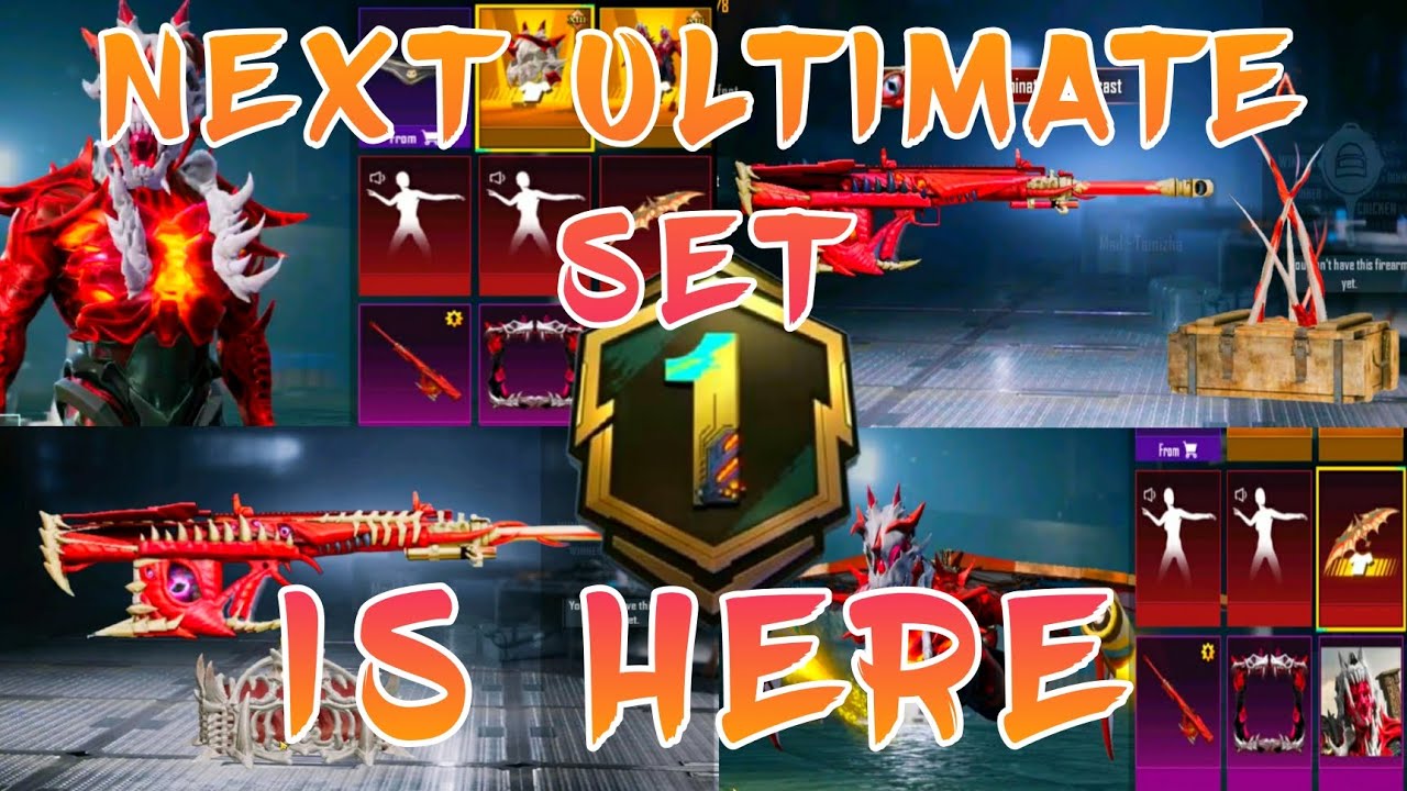 NEXT ULTIMATE SET PUBG | NEW UPGRADEABLE AMR SKIN | CRIMSON EPHIALTES ...