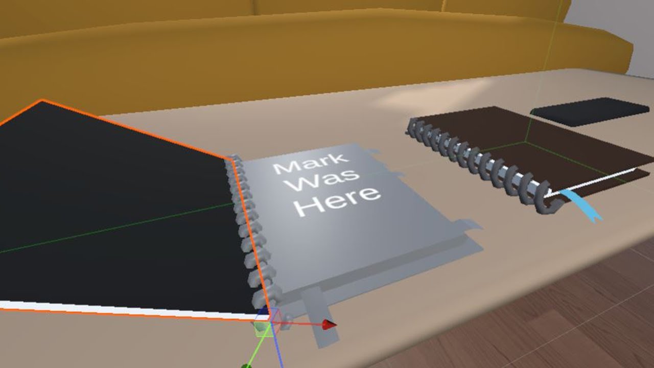 Unity Create with VR Challenge 1.3: Notebook That Swings Open - YouTube