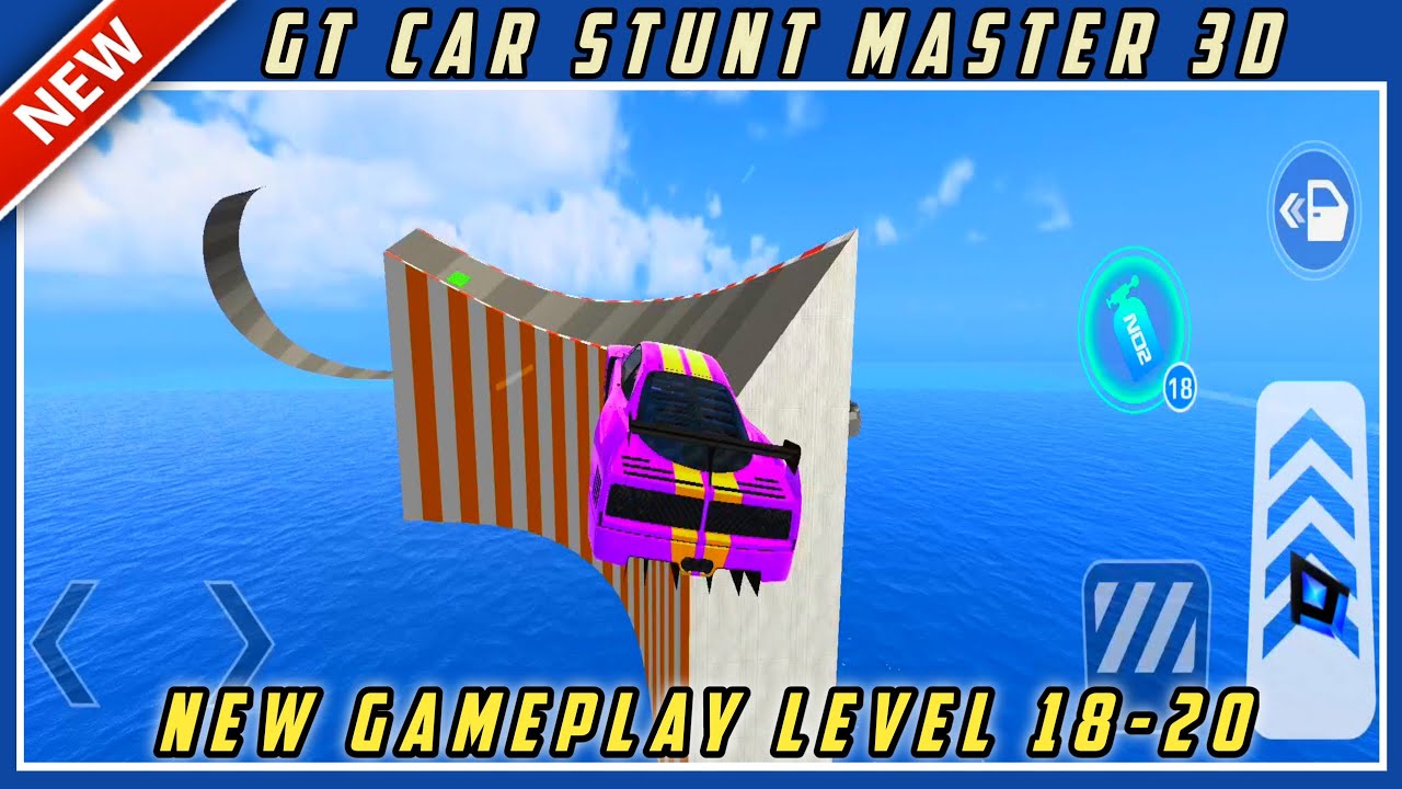 Gt Car Stunts Master 3D Gameplay || Racing Career Level 18-20, Android ...