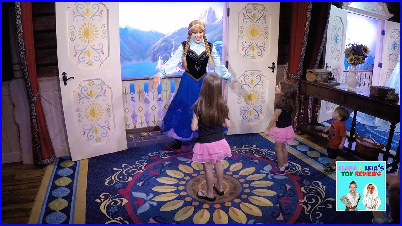 Disney's Epcot - Anna and Elsa FUN at Amusement Park - YouTube