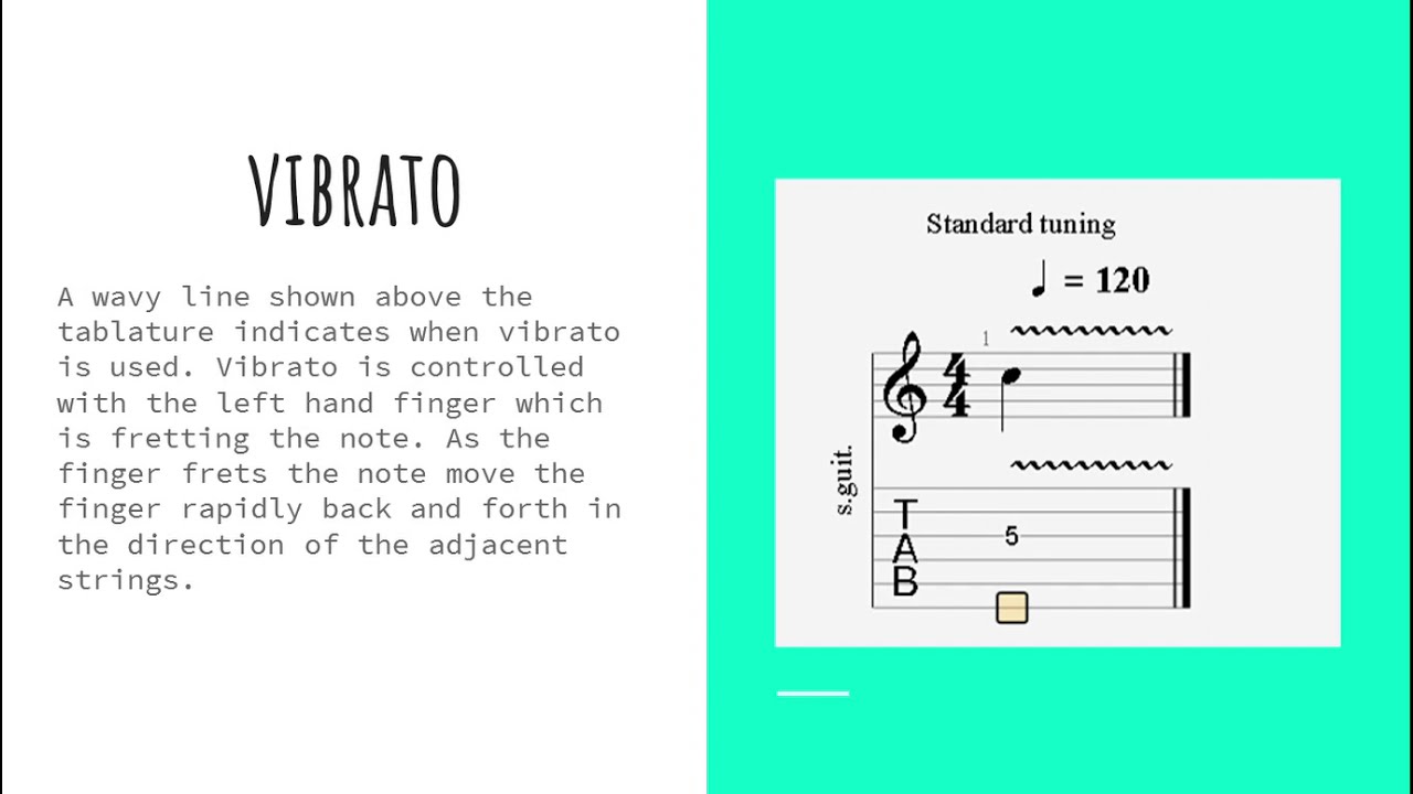 Guitar Theory Signs and Symbols used in notation and tablature Lesson ...