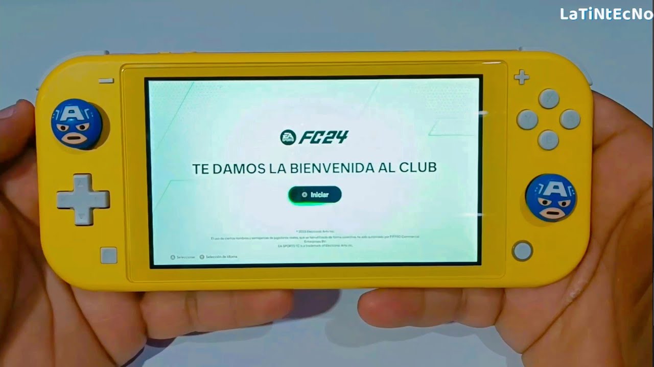 ASI SE VE FC 24 EN NINTENDO SWITCH LITE GAMEPLAY RENDIMIENTO - YouTube