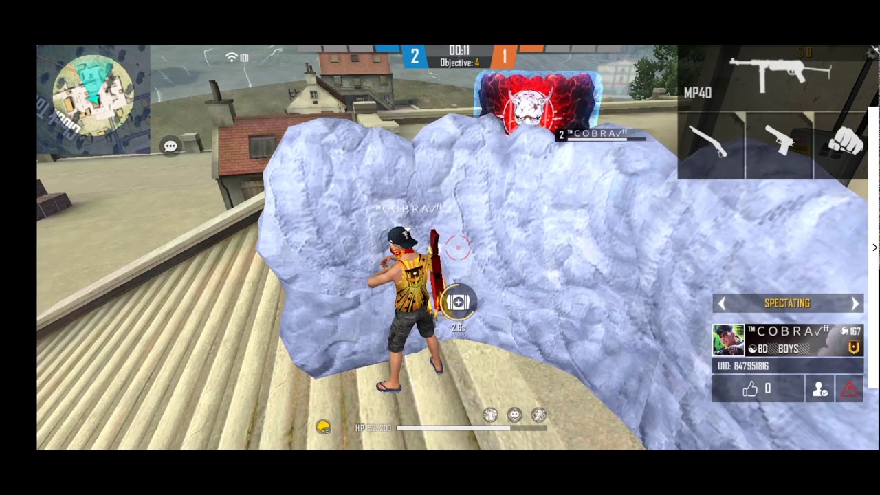 One tap challenge 1v1 REDEX FF VS Y RAIDER - YouTube