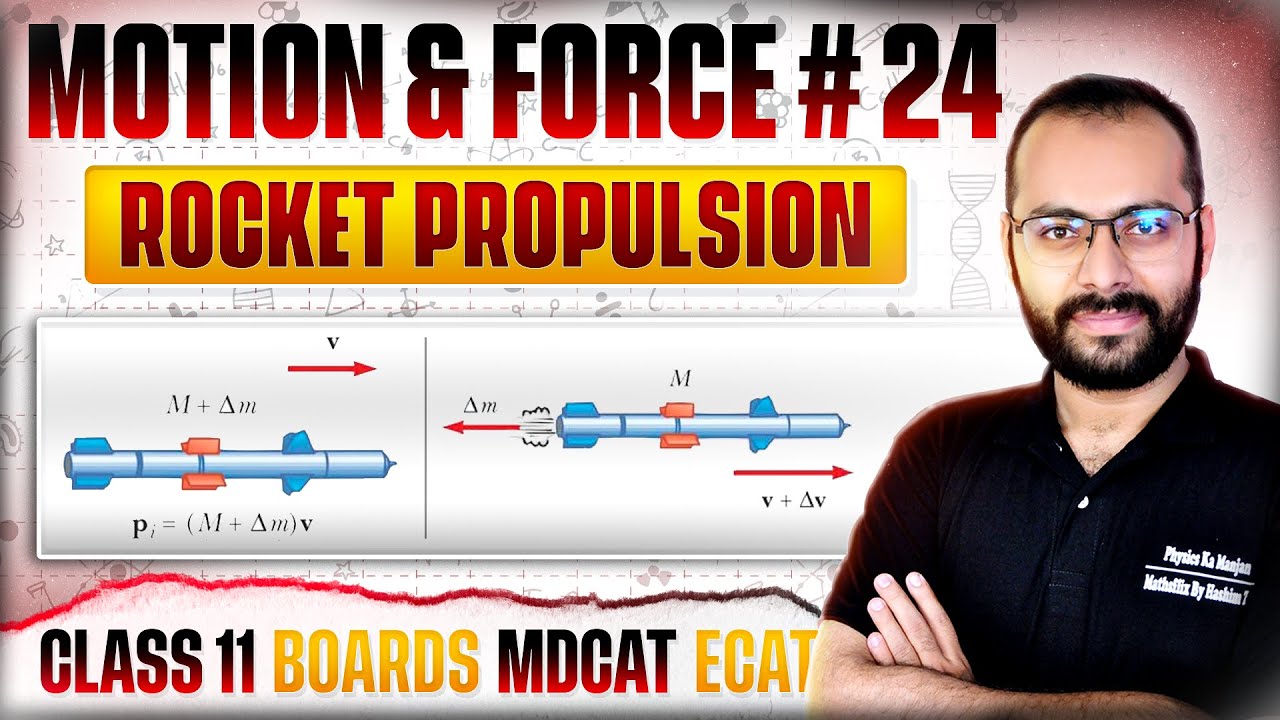 Class 11 Physics | Motion & Force # 24 | Rocket Propulsion | Momentum ...