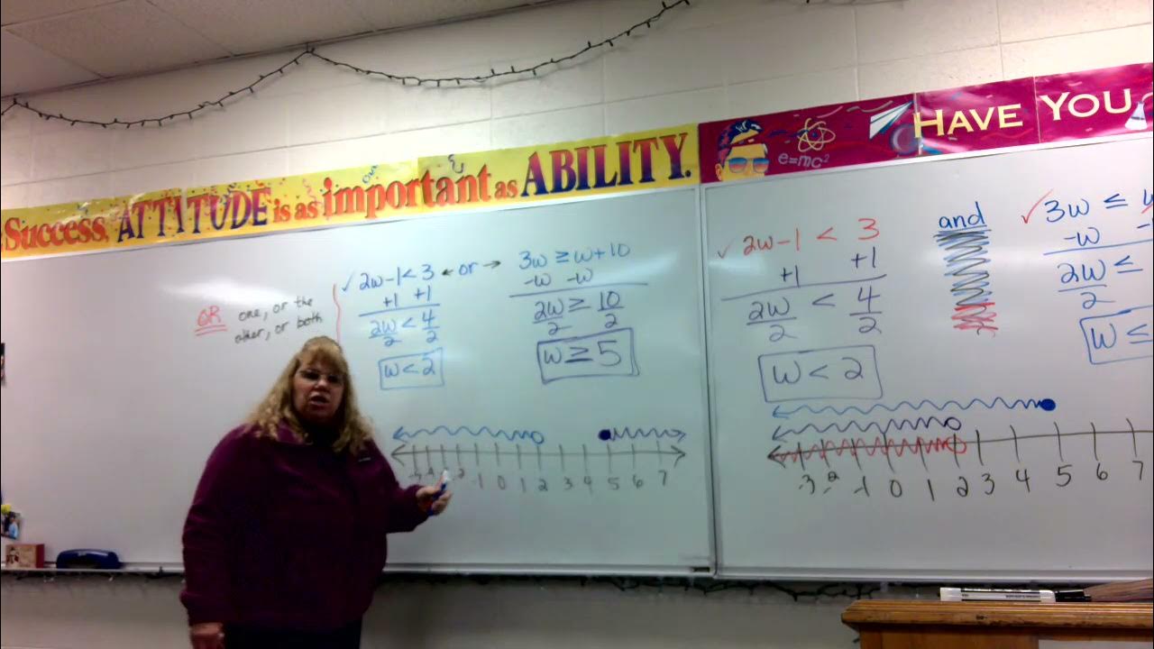 May 5, 2021 Algebra I Section 10.4 Solving Combined Inequalities - YouTube