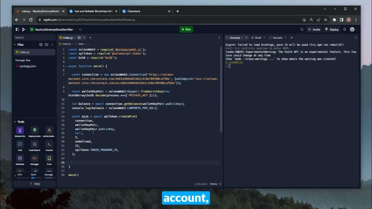Exploring basic solana web3 js usage in 7 minutes Solana web3 js ...
