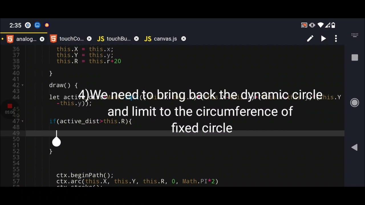 Touch controller in HTML5 | CANVAS - YouTube