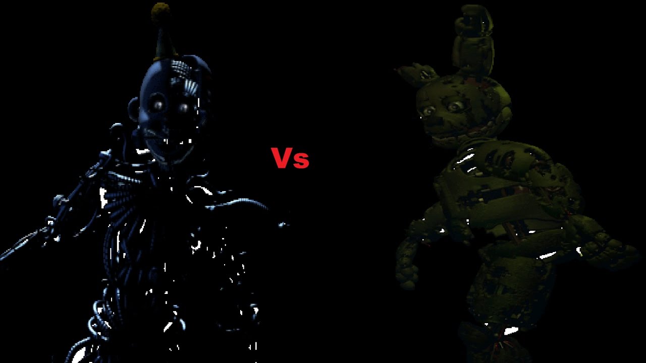 Springtrap Vs Ennard FNAF Battle - YouTube