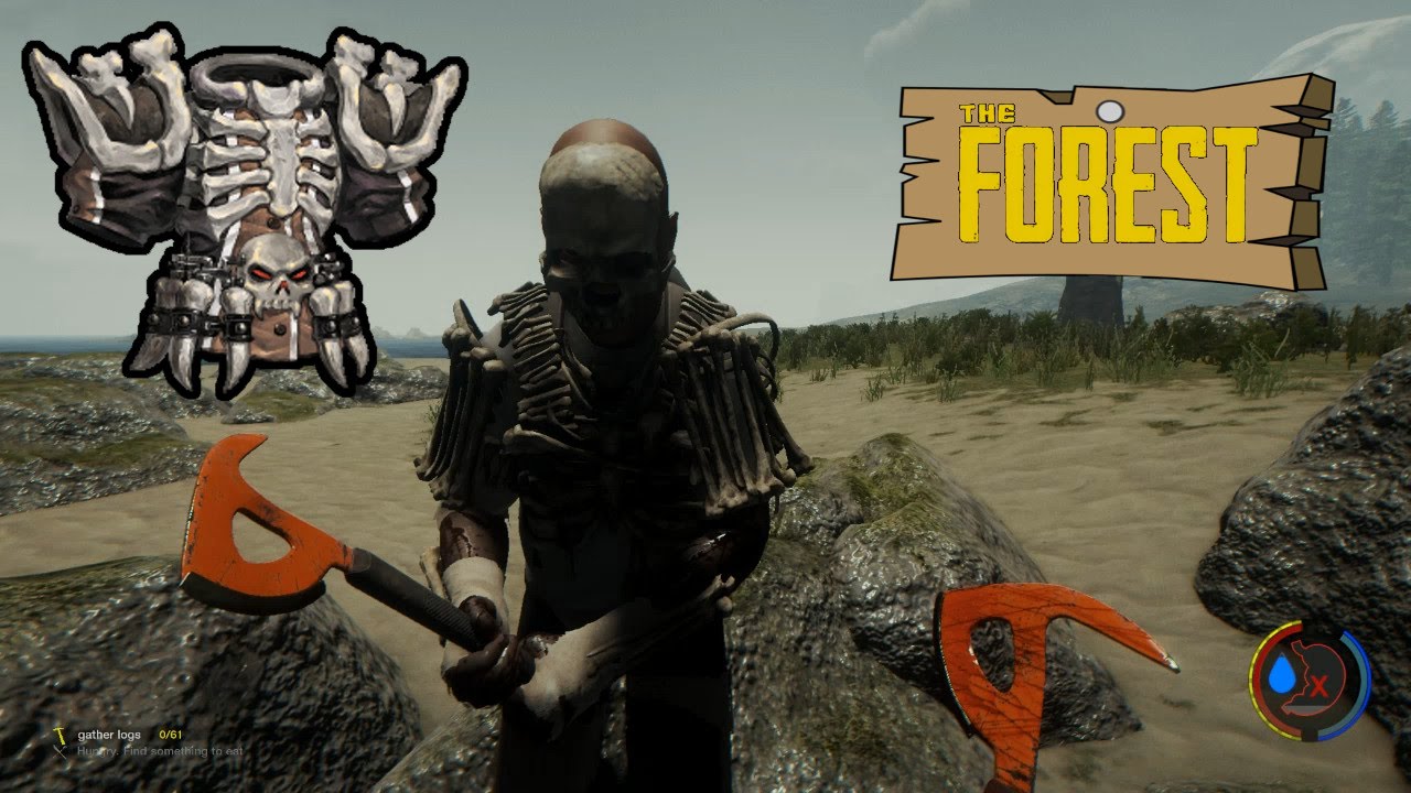 The FOREST - EP. 4 NUEVA FORTALEZA Y ARMADURA DE HUESOS! - YouTube