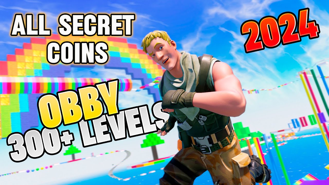 300 LEVEL OBBY PARKOUR 🌟 All Secret Coins - YouTube