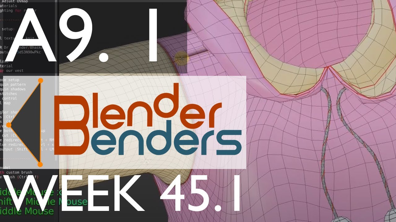 Blender Benders 2.0 (A9. 1) Week 45.1 Merging parts and lifting shoulder seam (CG) - YouTube