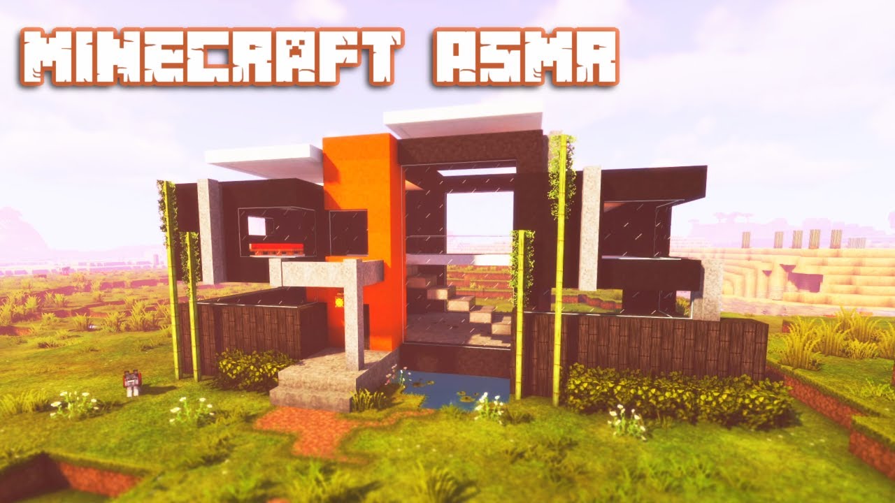 Minecraft ASMR | Building my dream modern mansion 😍🏡 Ear to ear ...
