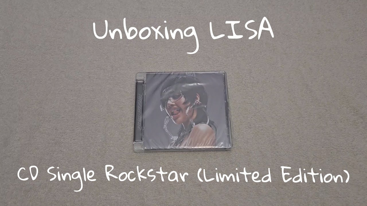[UNBOXING] LISA CD Single Rockstar (Limited Edition) - YouTube