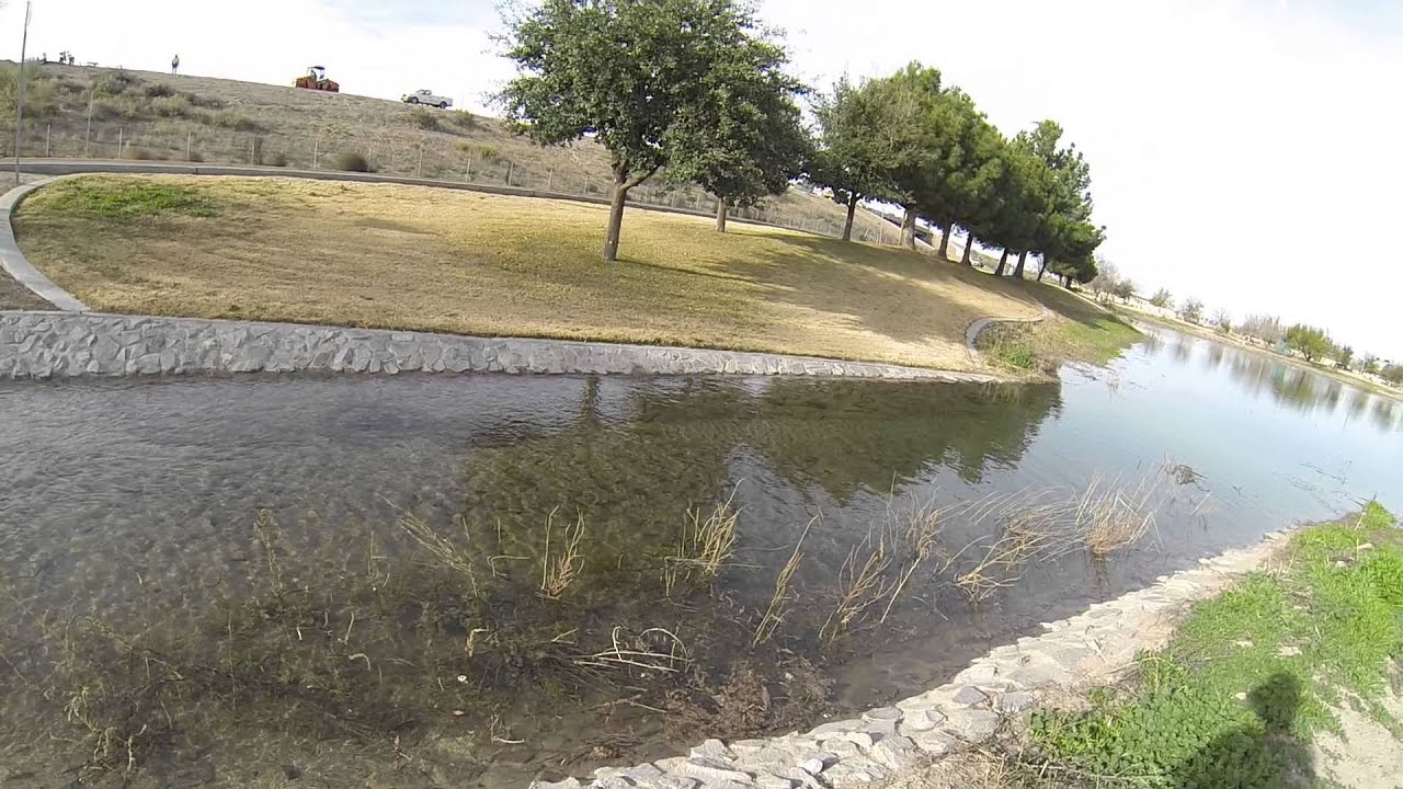 drainage pond at nmsu - YouTube