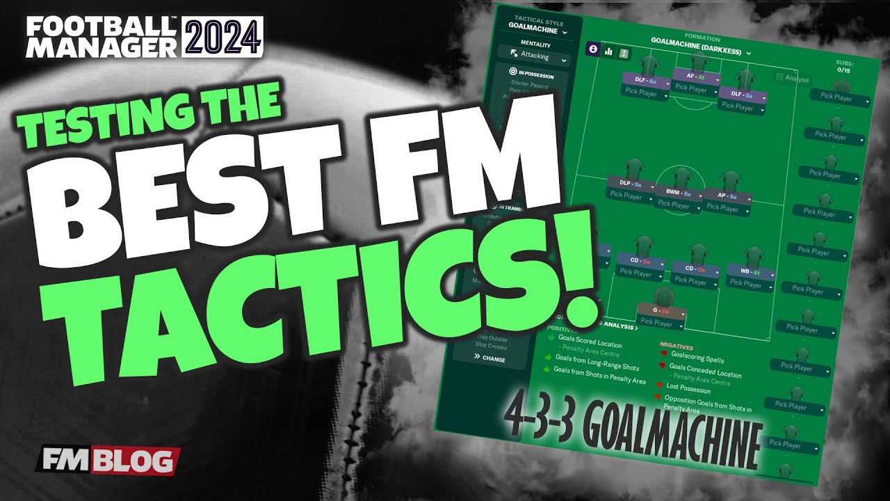 Testing the Best FM24 Tactics - 4-3-3 (GoalMachine) | Football Manager ...