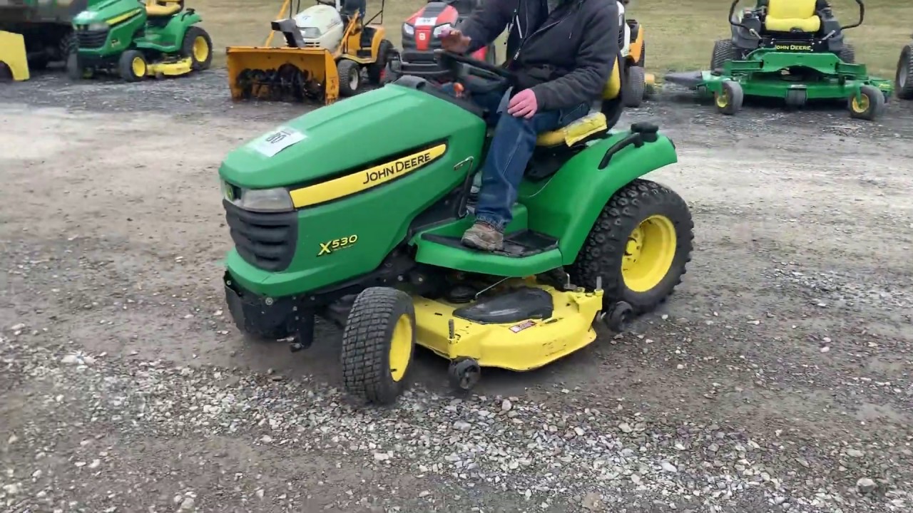 Lot 80 2010 John Deere x530 Lawnmower - YouTube