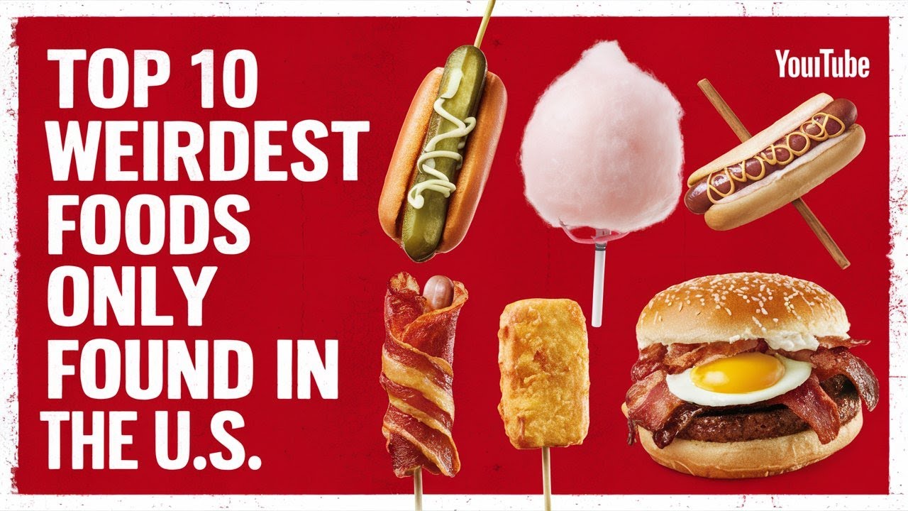 Top 10 Weirdest Foods Only Found in the U S - YouTube
