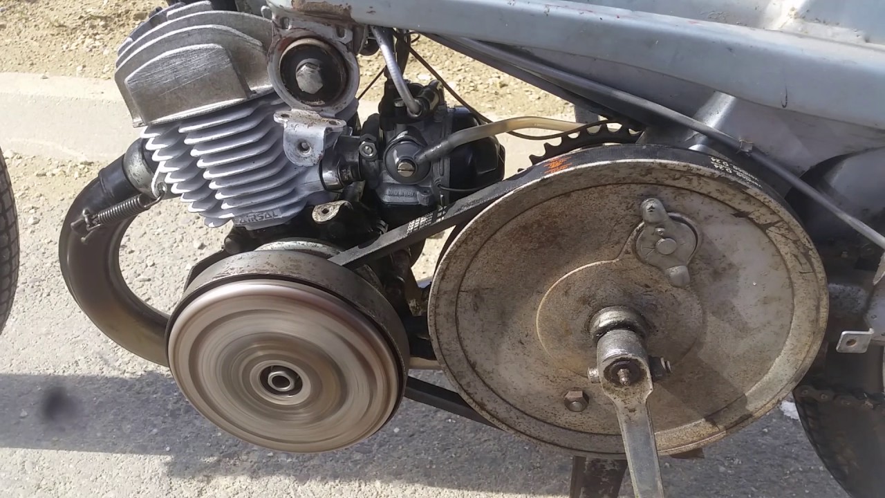 Motobecane av7 airsal 70cc first start - YouTube