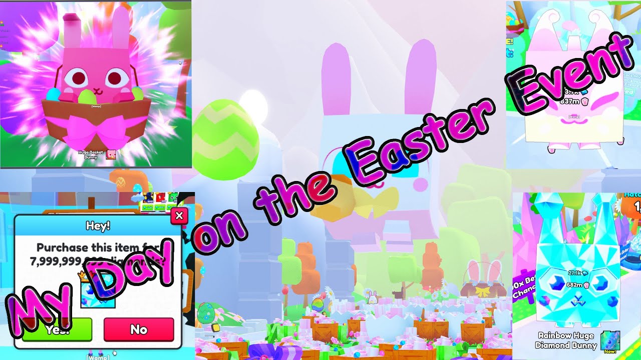 My Day at the Easter Event in Pet Simulator 99 🐣🥚 | Huge Egg Hunt ...