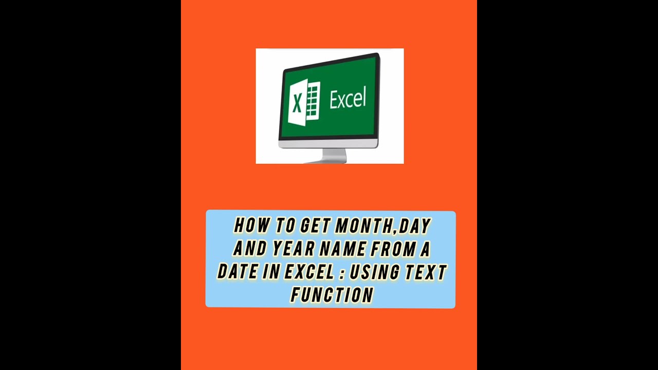 How To Get Month Day And Year Name From Date Using Text Function How To Get Month Day And Year Name From Date Using Text Function