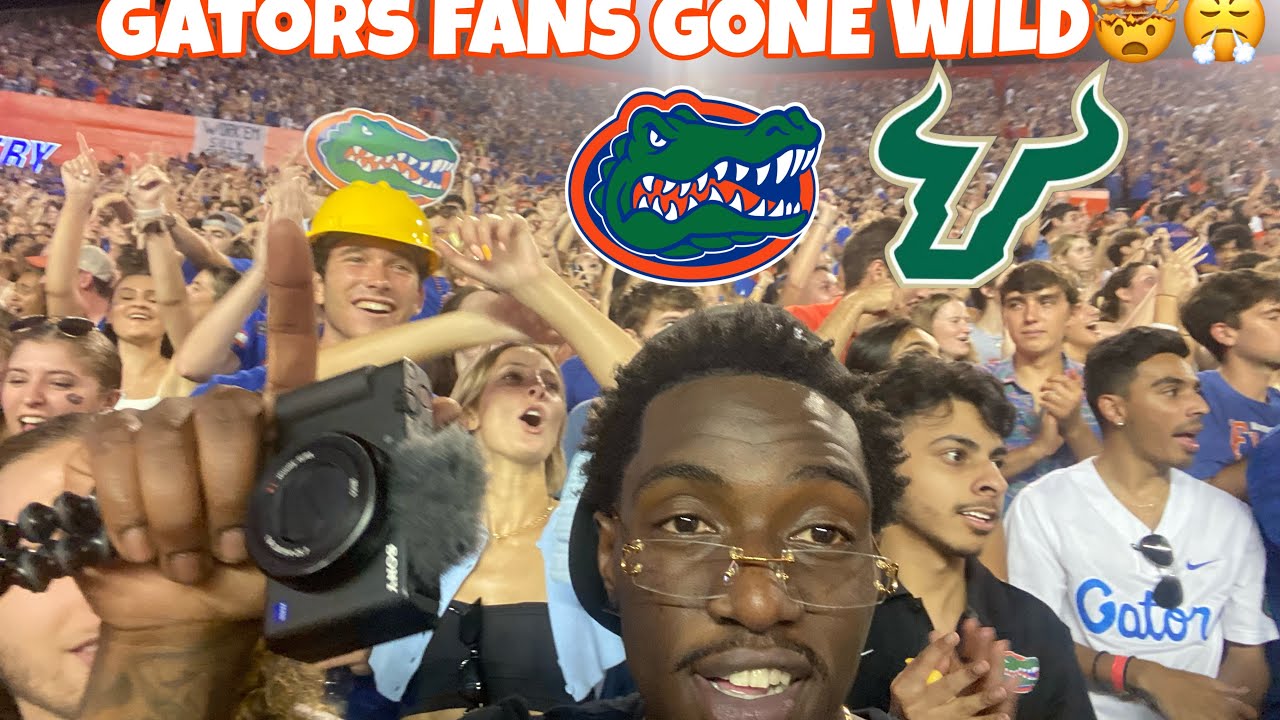 GATORS FANS GONE WILD!!!!🤯(LIT COLLEGE GAME) - YouTube