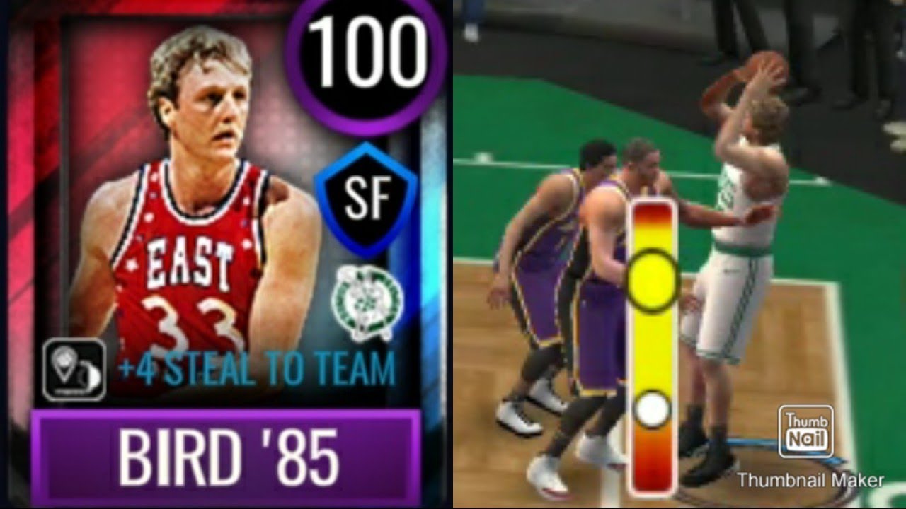 NBA LIVE MOBILE:100 OVR [LEGEND] LARRY BIRD GAMEPLAY |3 PT SHOOTING AND ...