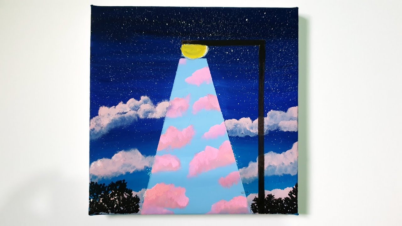 Street Light Painting | Acrylic Painting for Beginners | Step by Step ...