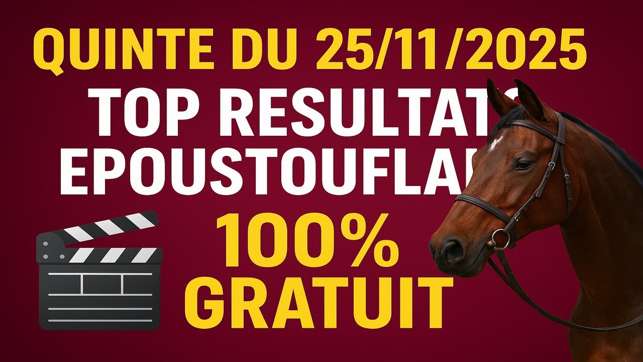 QUINTE DU 25112025 🎬 TOP RESULTATS INCROYABLE & 100% GRATUIT 🏆 - YouTube