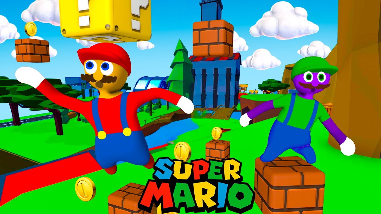 2 YOUTUBER spielen den SUPER MARIO Parkour in Human Fall Flat! - YouTube