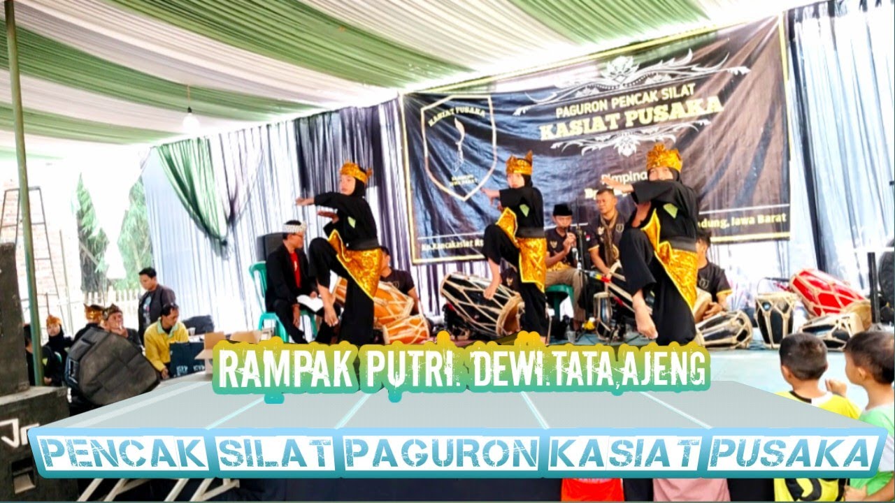 rampak putri ajeng.dewi.tata‼️pencak silat kasiat pusaka - YouTube