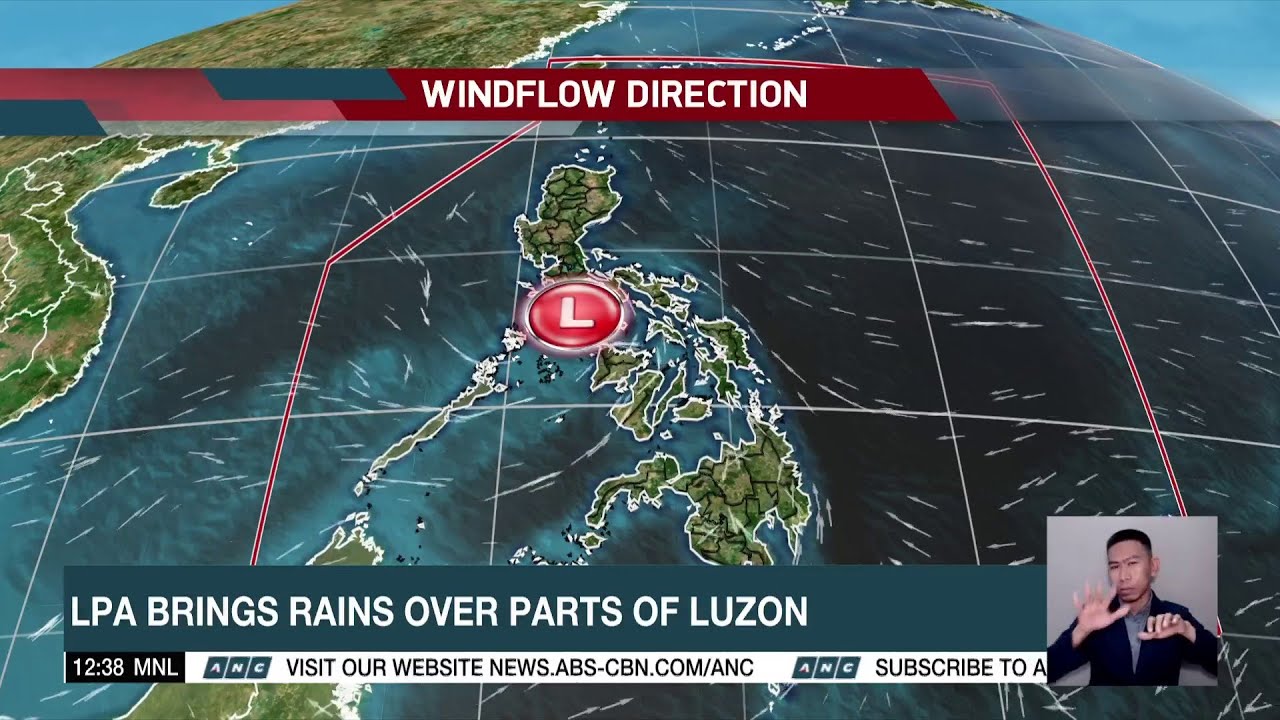WEATHER UPDATE: LPA brings rains over parts of Luzon | ANC - YouTube