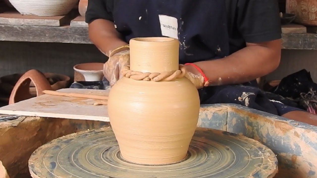 What's So Beautiful Simple Pot Making From Clay On The Wheel ...