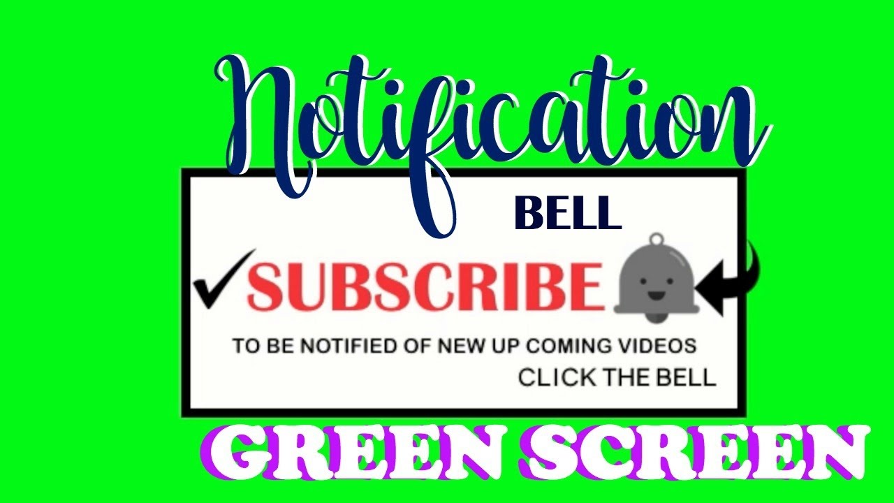 GREEN SCREEN TRANSITION | NOTIFICATION BELL - YouTube