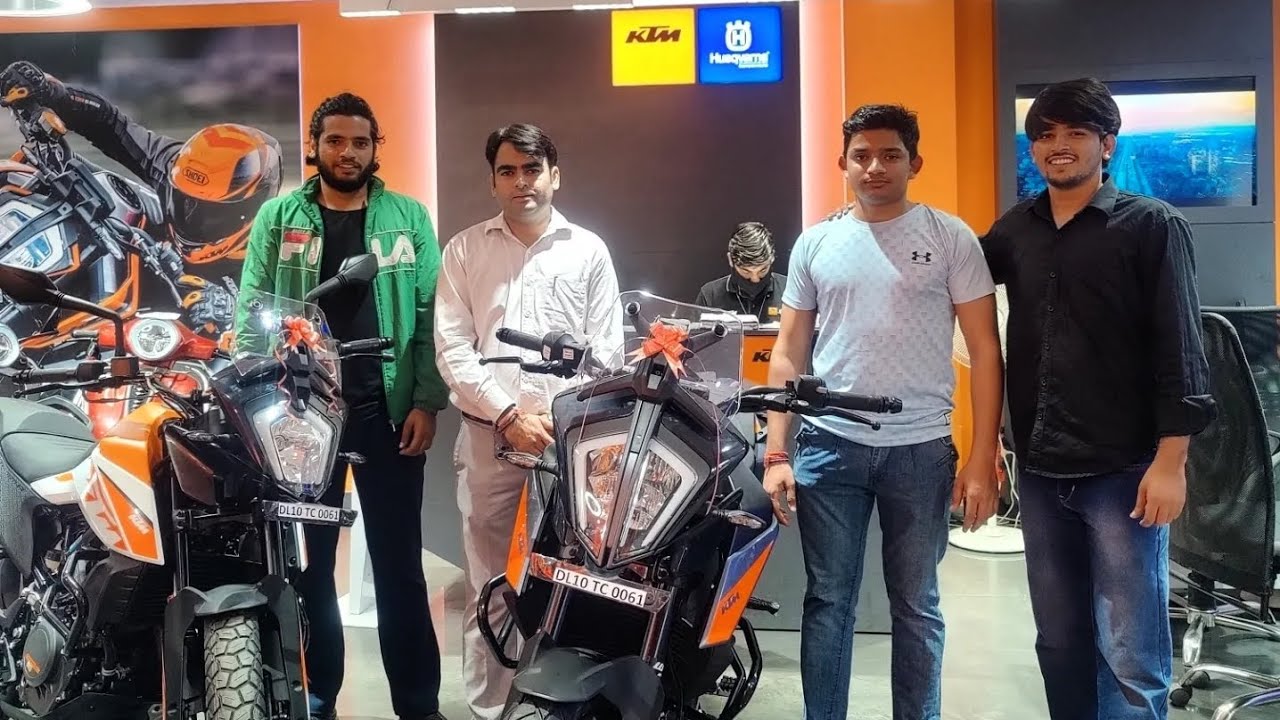 New ktm adventure 390 🎉🥳 | new bike delivery | adventure boys taken ...