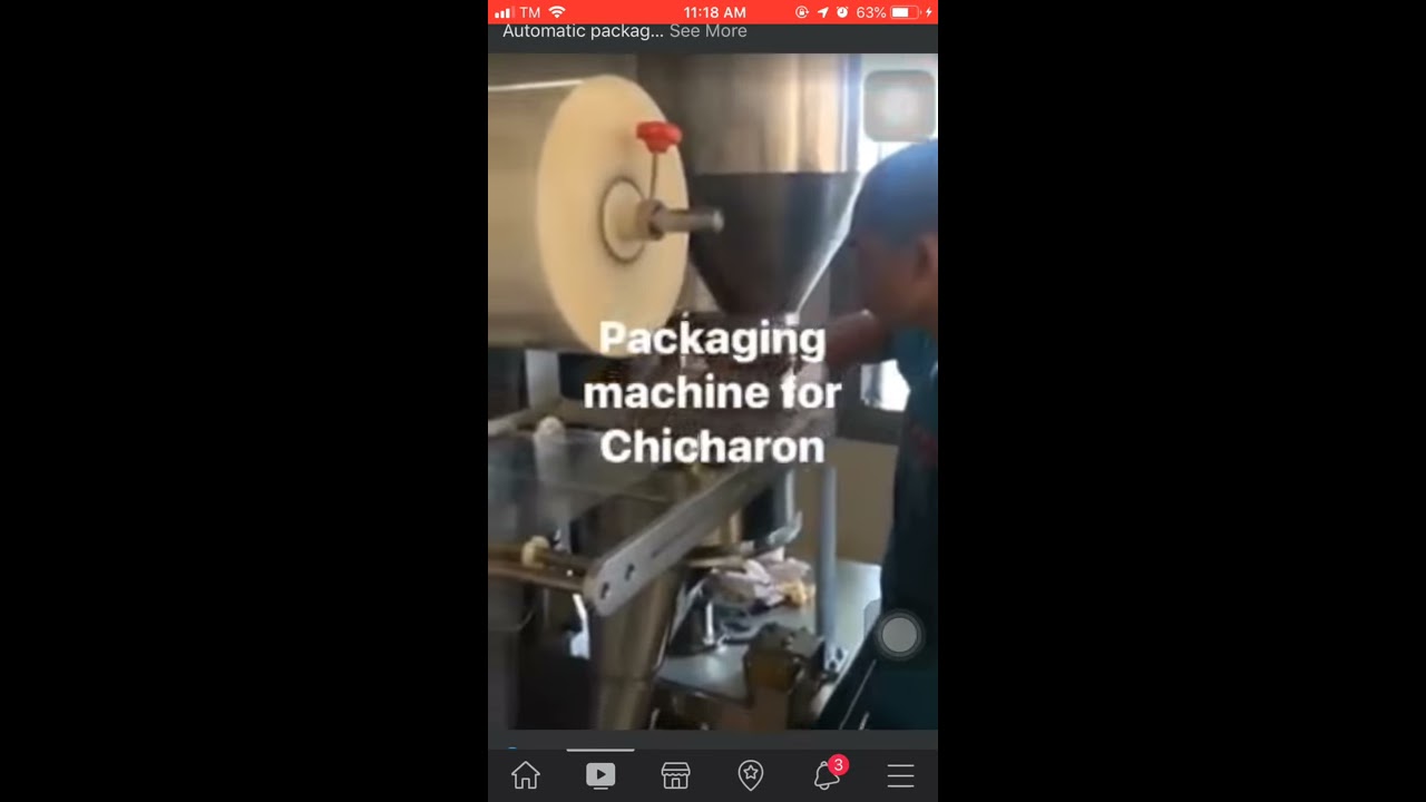 Chicharon Packaging machine - YouTube