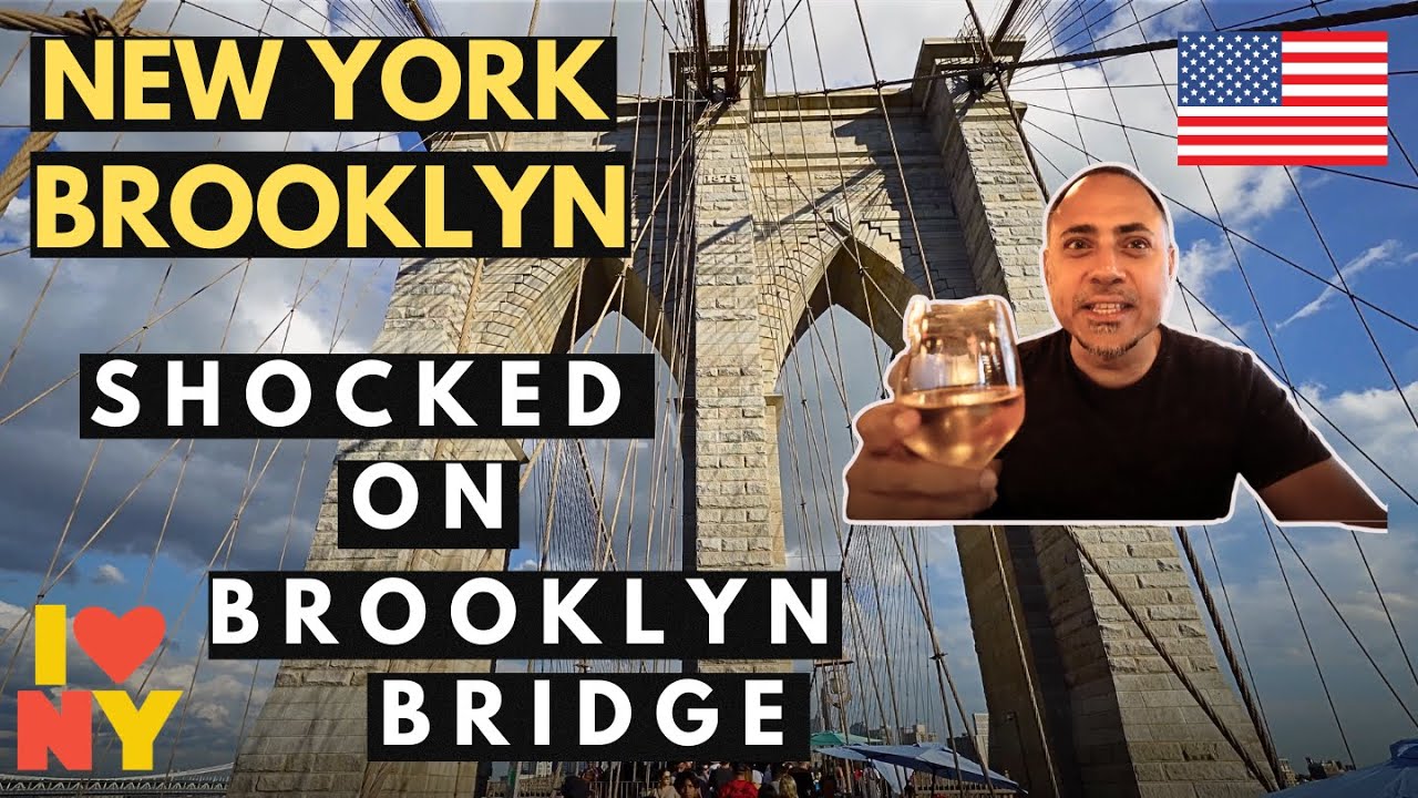 SHOCKED on Brooklyn Bridge in New York City! 🇺🇸 - YouTube