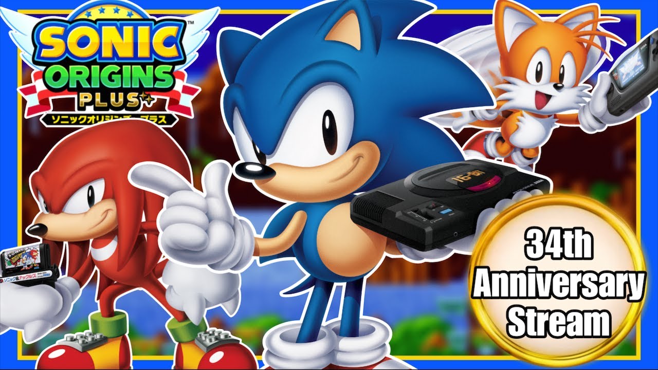Sonic 34th Anniversary Stream! - Sonic Origins Playthrough! - YouTube
